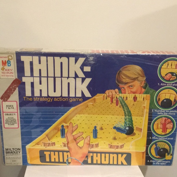 Milton Bradley | Games | Thinkthunk 973 Vintage Milton Bradley Strategy ...